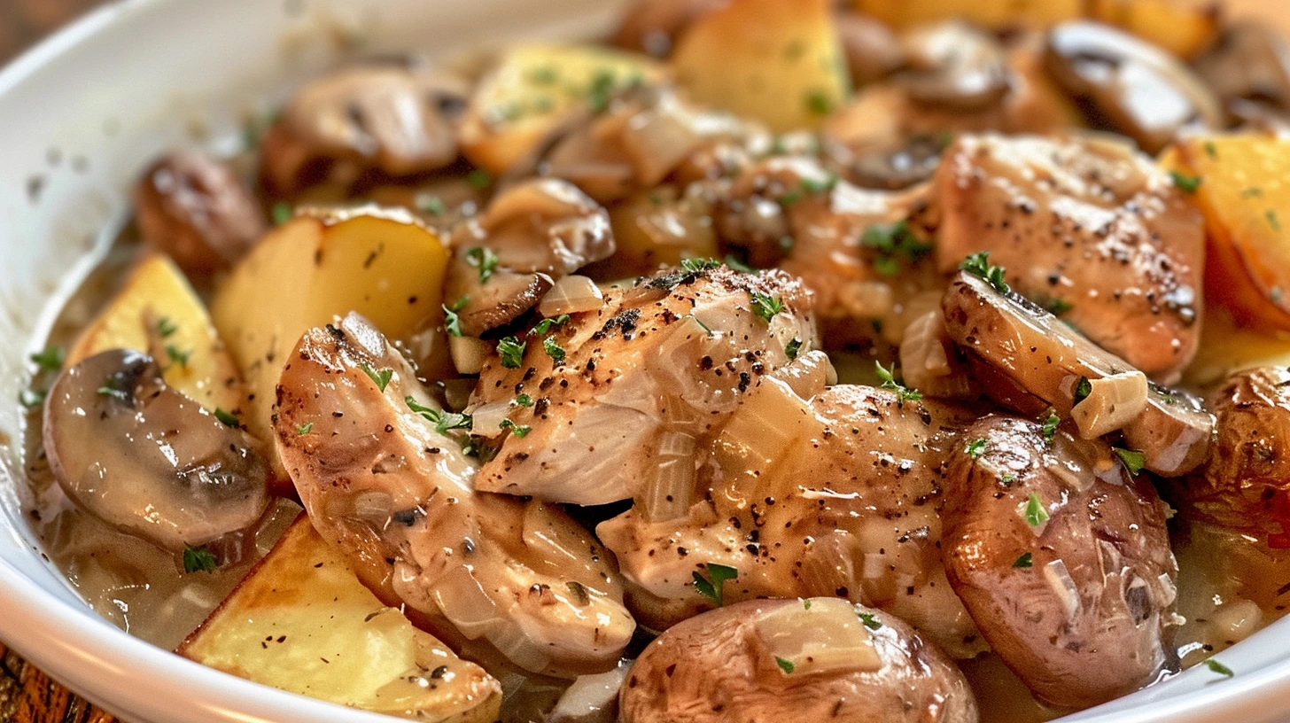 Chicken Mushroom & Potatoes Crock Pot Recipe: Easy 30-Minute Meal ...